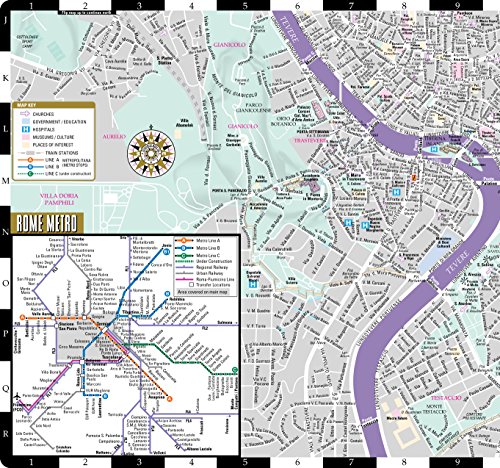 Metro Map Rome Streets