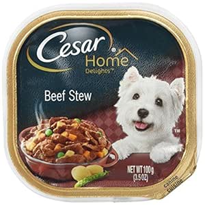 Amazon.com: Cesar Home Delight Wet Dog Food, Beef Stew, (24) 3.5 Oz ...
