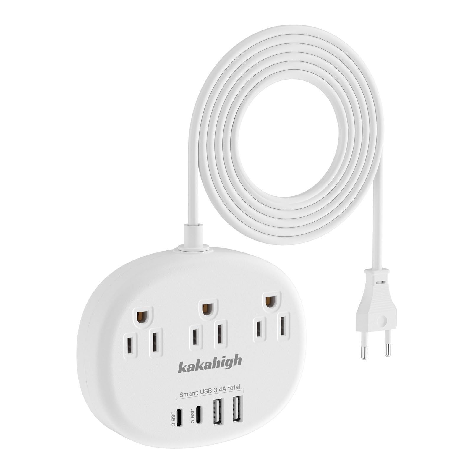 European Travel Plug Adapter with USB C, Multi Country Outlet Adapter ...