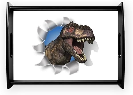 Amazon.com | Large Serving Tray Roaring T-Rex Dinosaur: Serving Trays