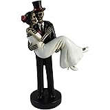 Amazon.com: Ebros Love Never Dies Couple Wedding Groom Carrying Bride Skeleton Cake Topper The ...