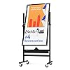 Rolling Dry Erase Board 70 x 36 - Large Portable Magnetic Whiteboard ...