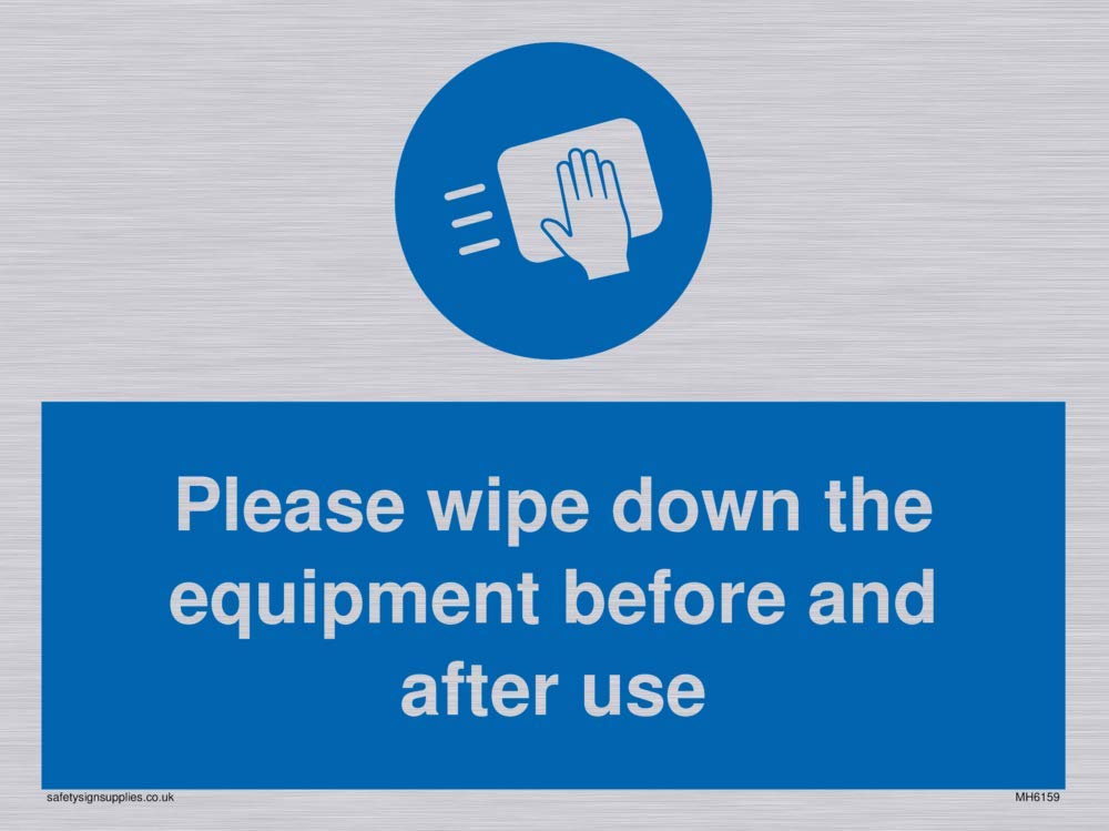 Please wipe down the equipment before and after use – BigaMart