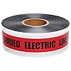 Presco Underground Detectable Tape: 3 in. x 1000 ft. (Red with Black ...