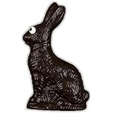 Amazon.com : Dark Chocolate Easter Bunny Rabbit 1lb Solid Chocolate ...