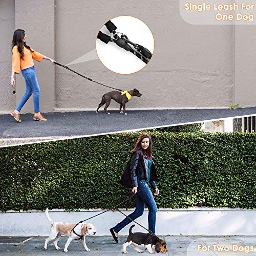Lukovee Double Dog Leash Splitter, Dual Pet Leash Coupler Connect to ...