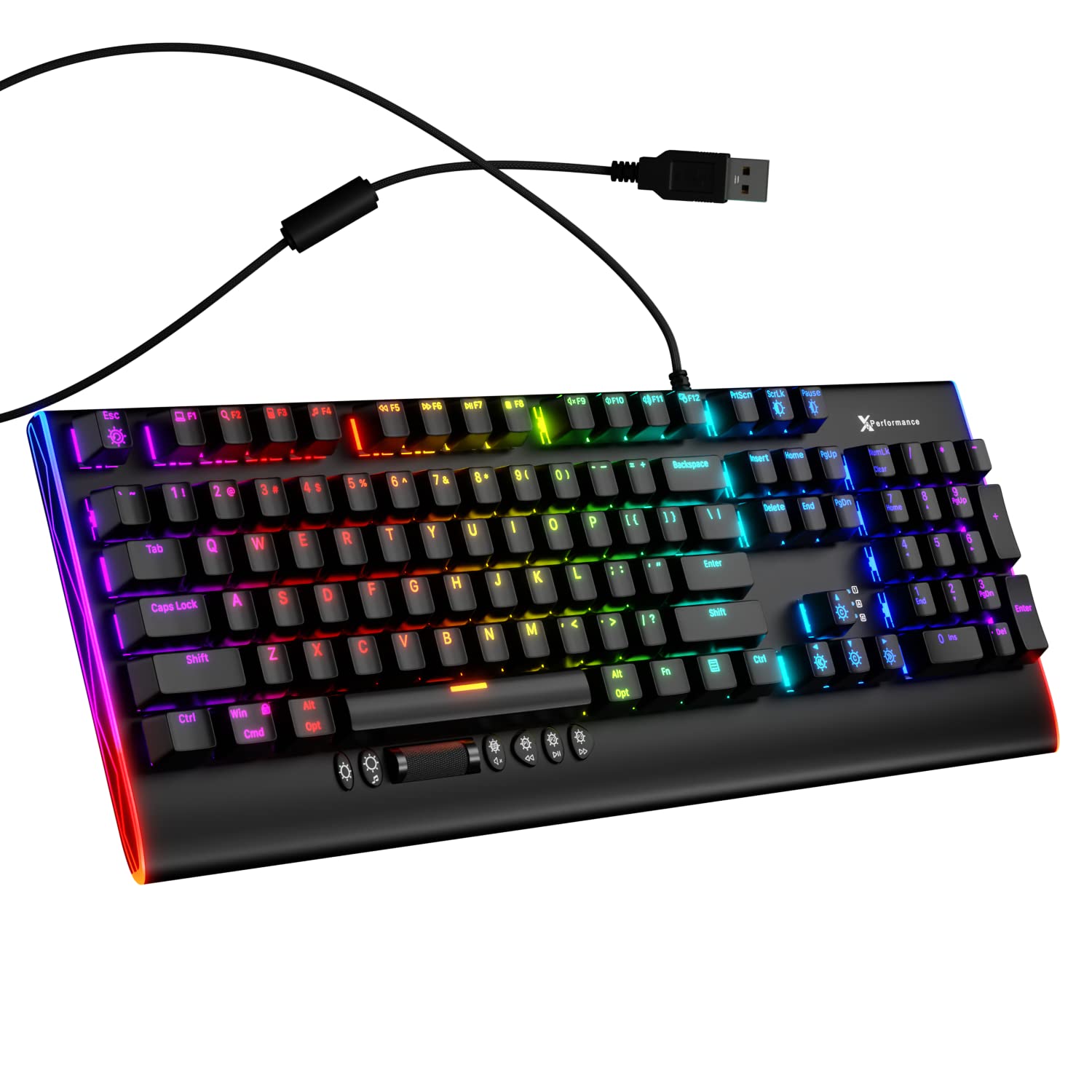 Mua X9 RGB Mechanical Keyboard Gaming - Full Size USB Wired Mechanical ...