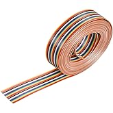 Amazon.com: uxcell IDC Rainbow Wire Flat Ribbon Cable 8P 1.27mm Pitch 3meter/9.8ft Length ...