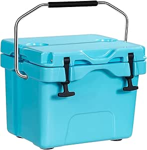 Amazon.com : Goplus 16 Quart Cooler, 24-Can Capacity Ice Chest with 2 ...