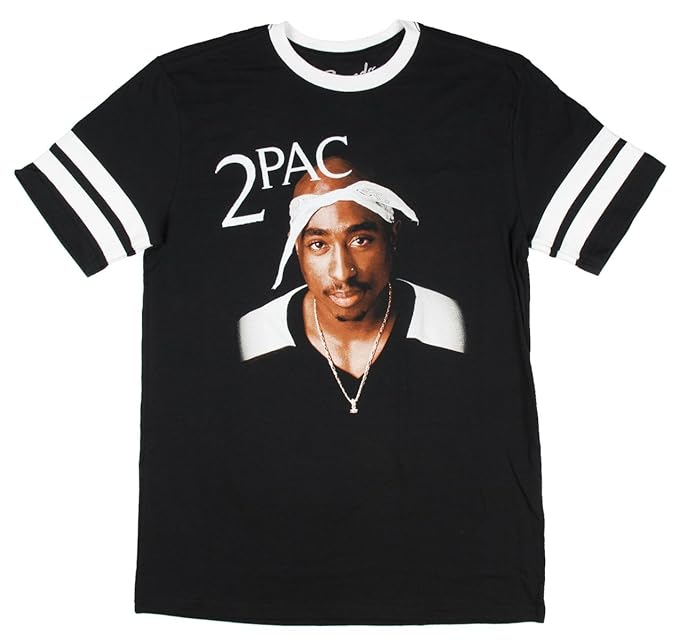 Buy TUPAC SHAKUR 2Pac Hockey Graphic T-Shirt - X-Large Black at Amazon.in