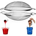 Amazon.com: 2 Pack 60 Mesh Stainless Steel Paint Strainer - Fine Mesh ...