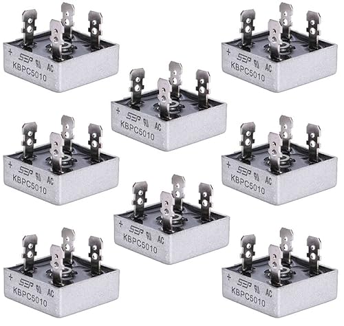 8-Pack Bridge Rectifier,Aideepen KBPC5010 1000V Diode 50A Single Phases ...