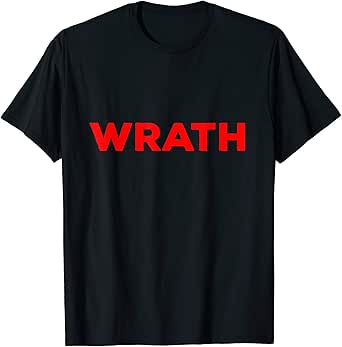 Amazon.com: Wrath T-Shirt: Clothing