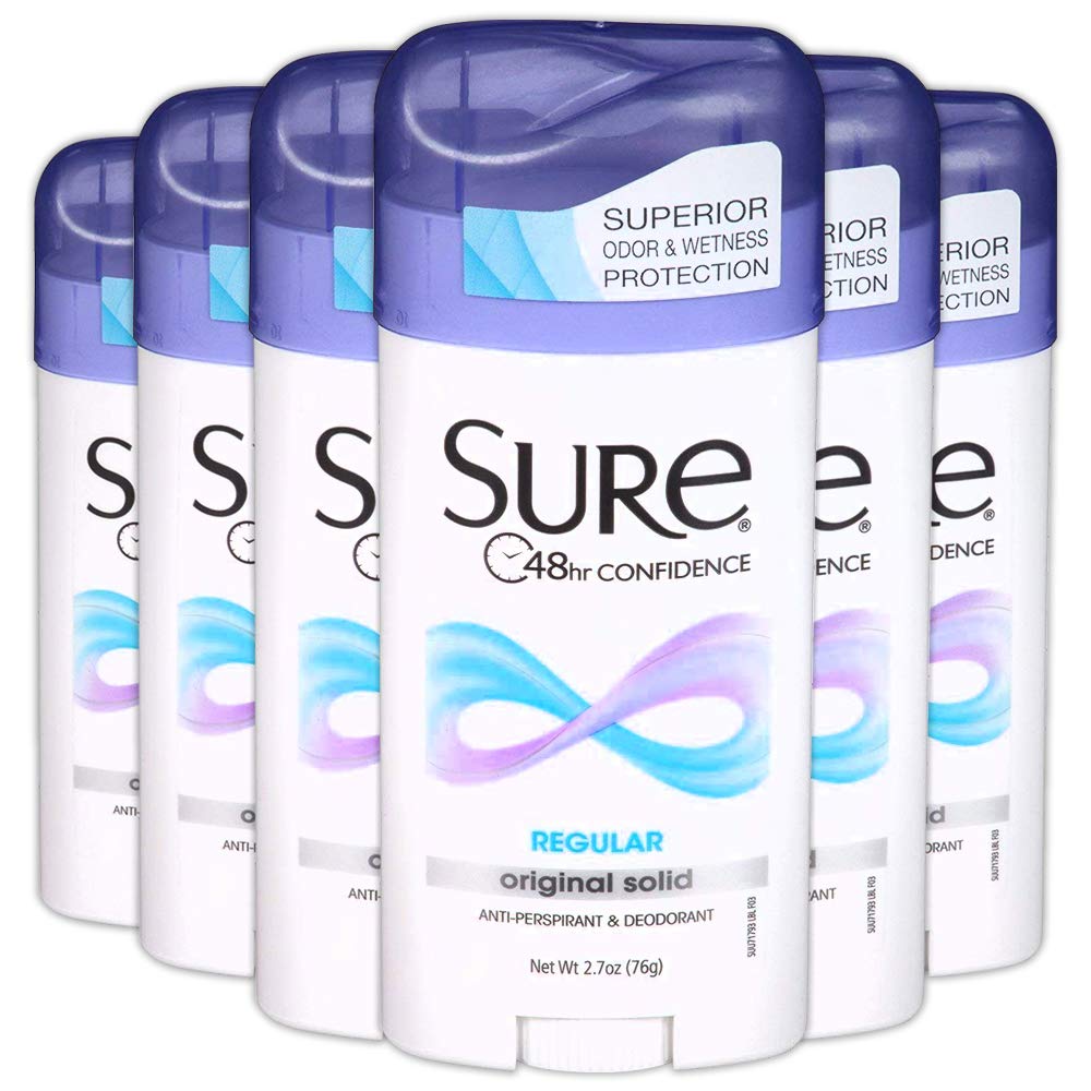 Amazon.com : Sure Original Solid Anti Perspirant and Deodorant, Regular ...