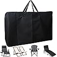 Amazon.com : Heavy Duty Folding Chair Storage Bag, 600D Chair Storage ...