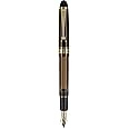 Pilot Custom 823 Fountain Pen, Amber Barrel, Blue Ink, Broad Nib -60563 ...
