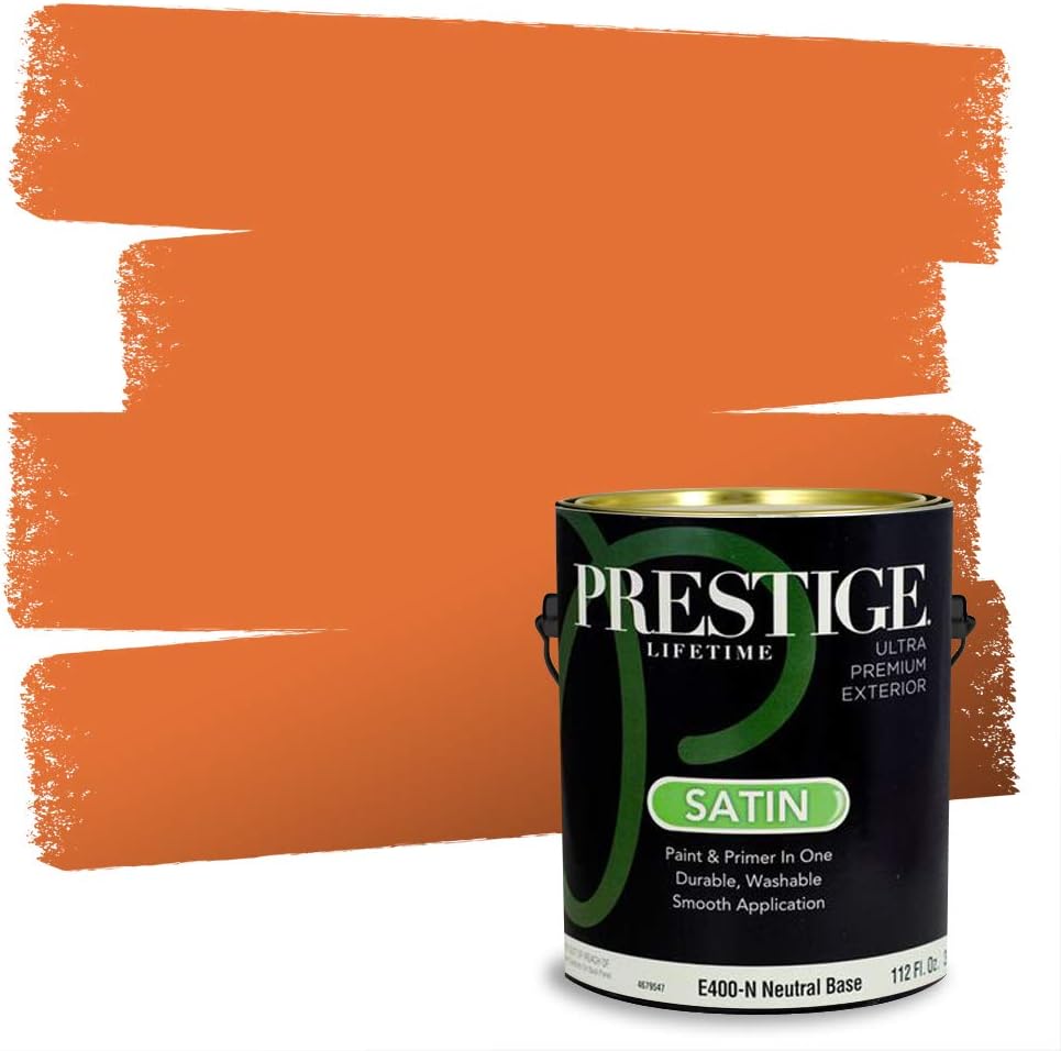PRESTIGE E400-N-SW6886 Exterior Paint and Primer in One, 1-Gallon ...