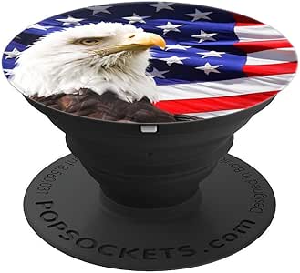 Amazon.com: Pop Socket American Flag With Eagle Phone Grip PopSockets ...