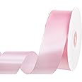 Amazon.com: Pink Ribbon, 60 Yards 1-1/2 inch Light Pink Satin Ribbon ...