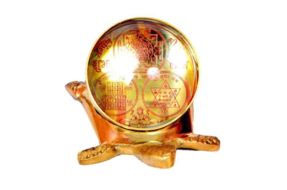 Buy Vibgyor Vibes Brass Metal Vaastu/Fengshui Tortoise/Turtle (For Good ...