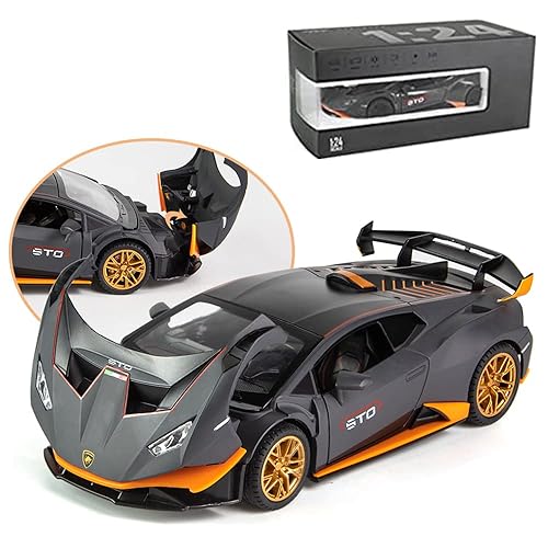 1:24 Alloy Diecast Car Model for Lambo Huracan STO 2021 Toy Car, Pull ...