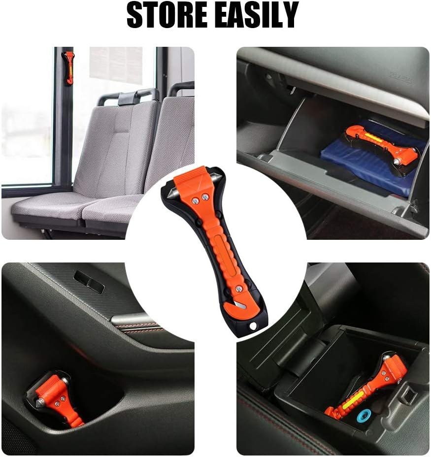 Auscour Car Emergency Escape Windows Break Hammer and Seat Belt Cutter ...