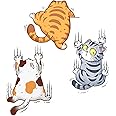Amazon.com - Scratchy Cat Car Sticker Funny Cat Car Sticker Cute Three ...