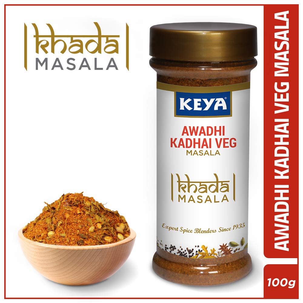 Keya Khada Masala- Awadhi Kadhai Veg Khada Masala: Pre-Roasted Coarse ...