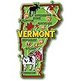 Amazon.com: Vermont Colorful State Magnet by Classic Magnets, 2.4" x 4 ...