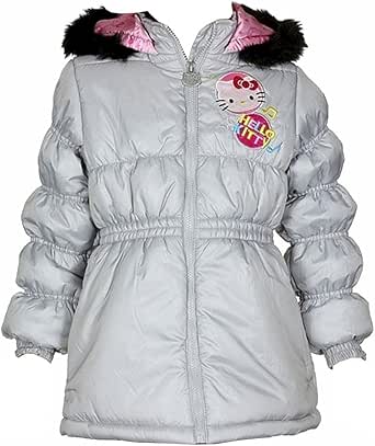Hello Kitty Girls Winter Puffer Jacket / Coat-6X : Amazon.ca: Clothing ...
