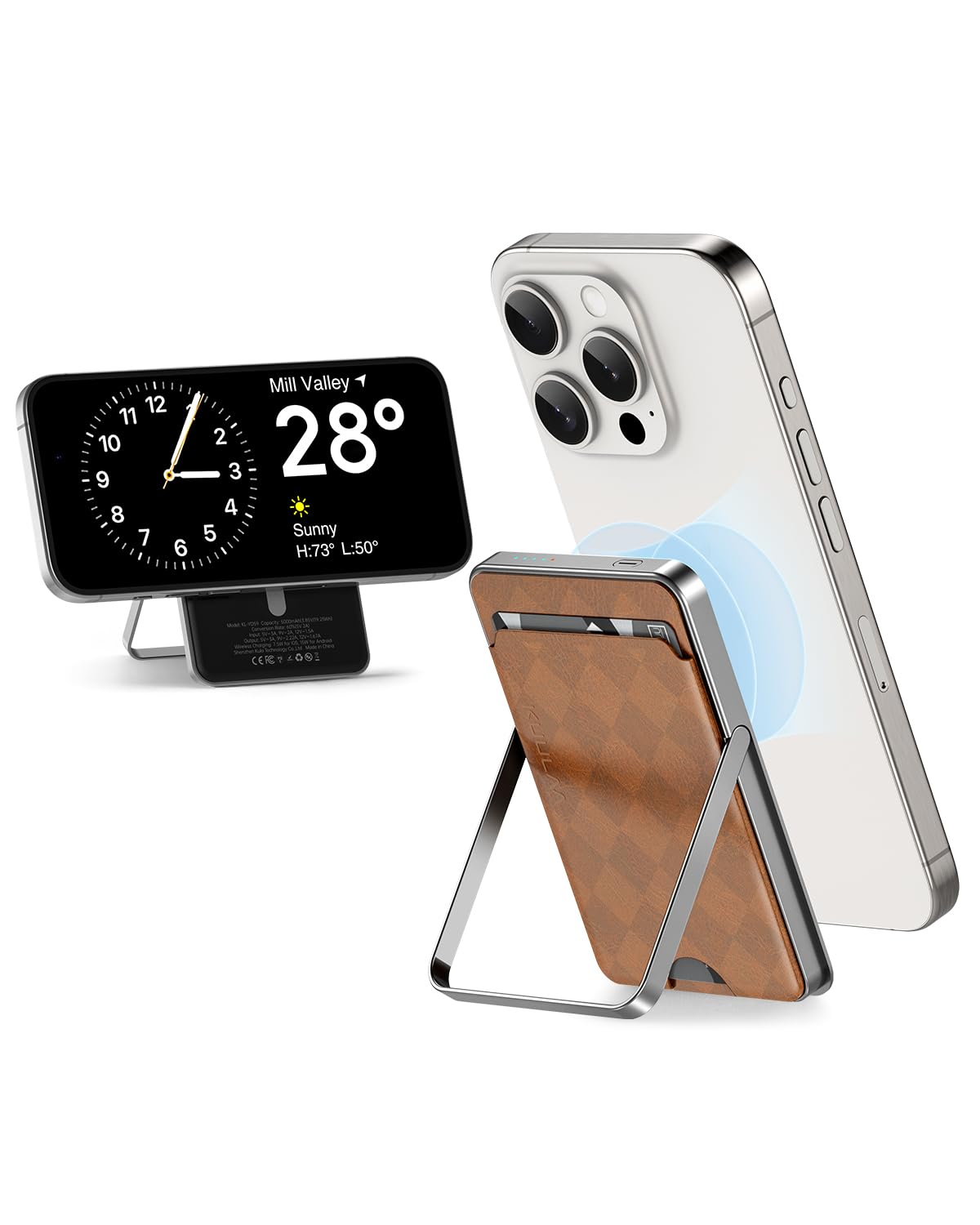 Kuulaa 5000mAh MagSafe Battery Pack, Slim Magnetic Portable Charger ...