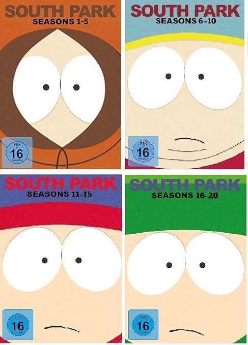 South Park Box 1+2 +3 +4 Staffel 1-20 im Set - Deutsche Originalware 56 ...