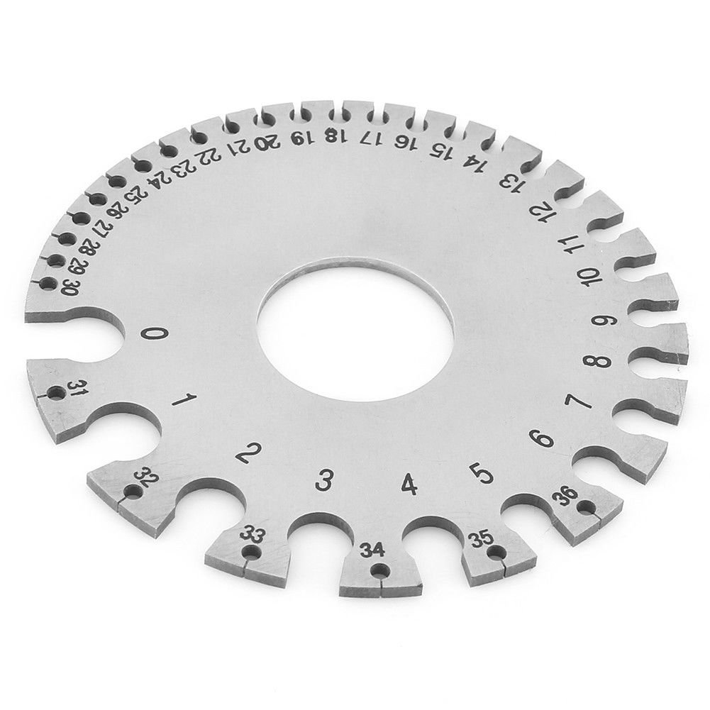 Buy tools.shop Steel Round AWG SWG Thickness Measurer Diameter Tester ...