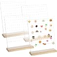 Amazon.com: yeesport 4 PCS Acrylic Enamel Pin Display Stands, 120 Holes ...