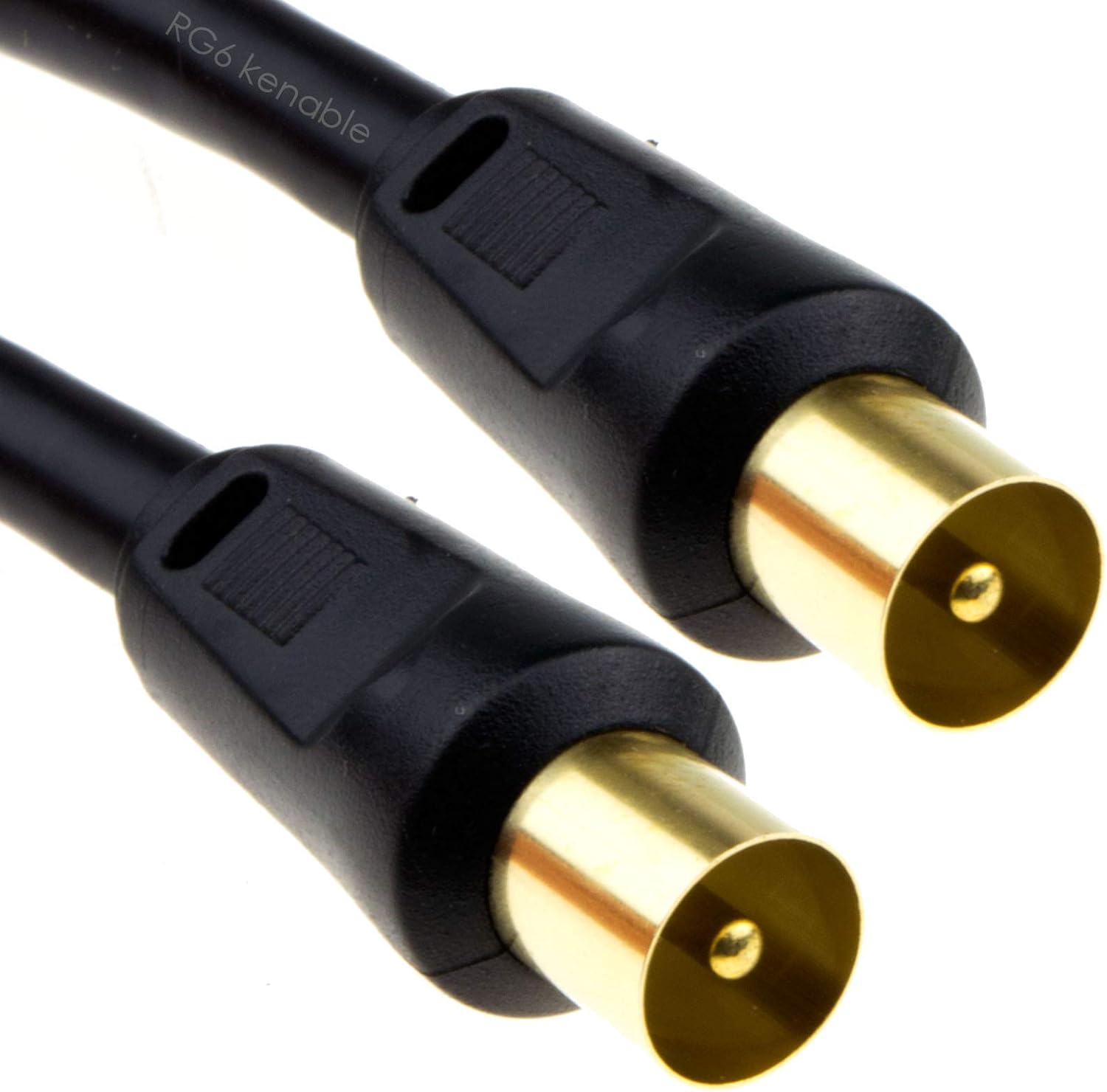 kenable RF Coaxial RG6 TV Aerial Lead Coax Male Plug to: Amazon.co.uk ...