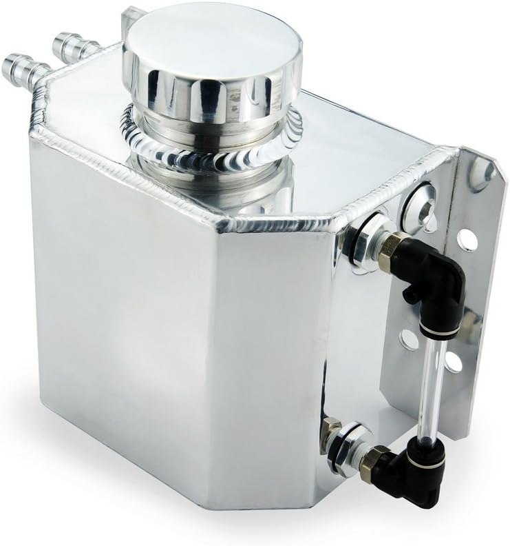 Heinmo Universal 1L Aluminum Auto Radiator Coolant Expansion Alloy Tank ...