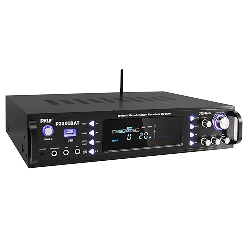 Pyle Wireless Bluetooth Home Stereo Amplifier - Hybrid Multi-Channel ...