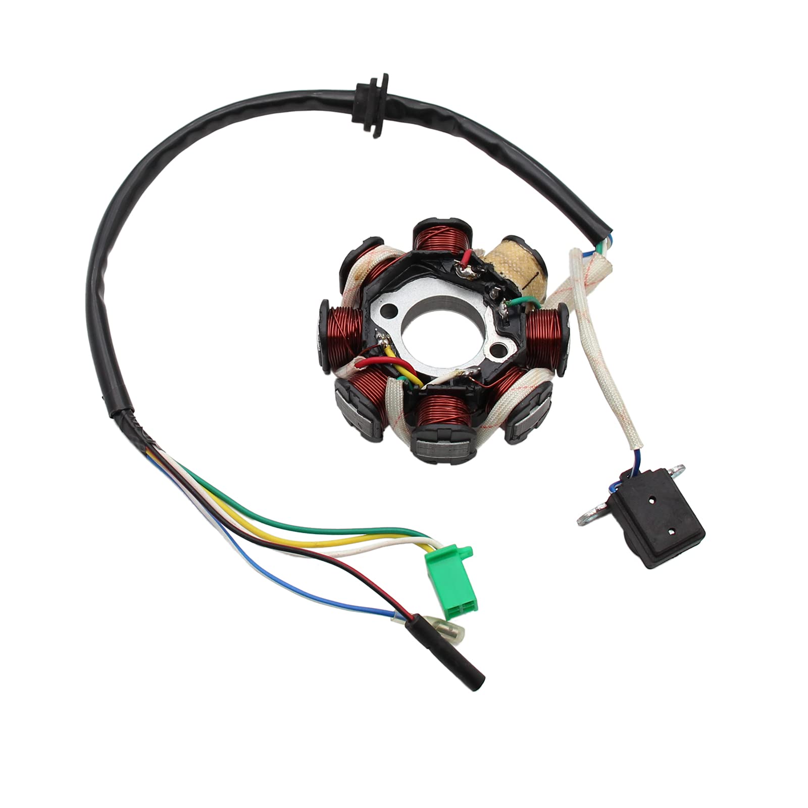 8 Pole 8 Coil Magneto Stator Coil For 125cc 150cc GY6 Engine ATV ...