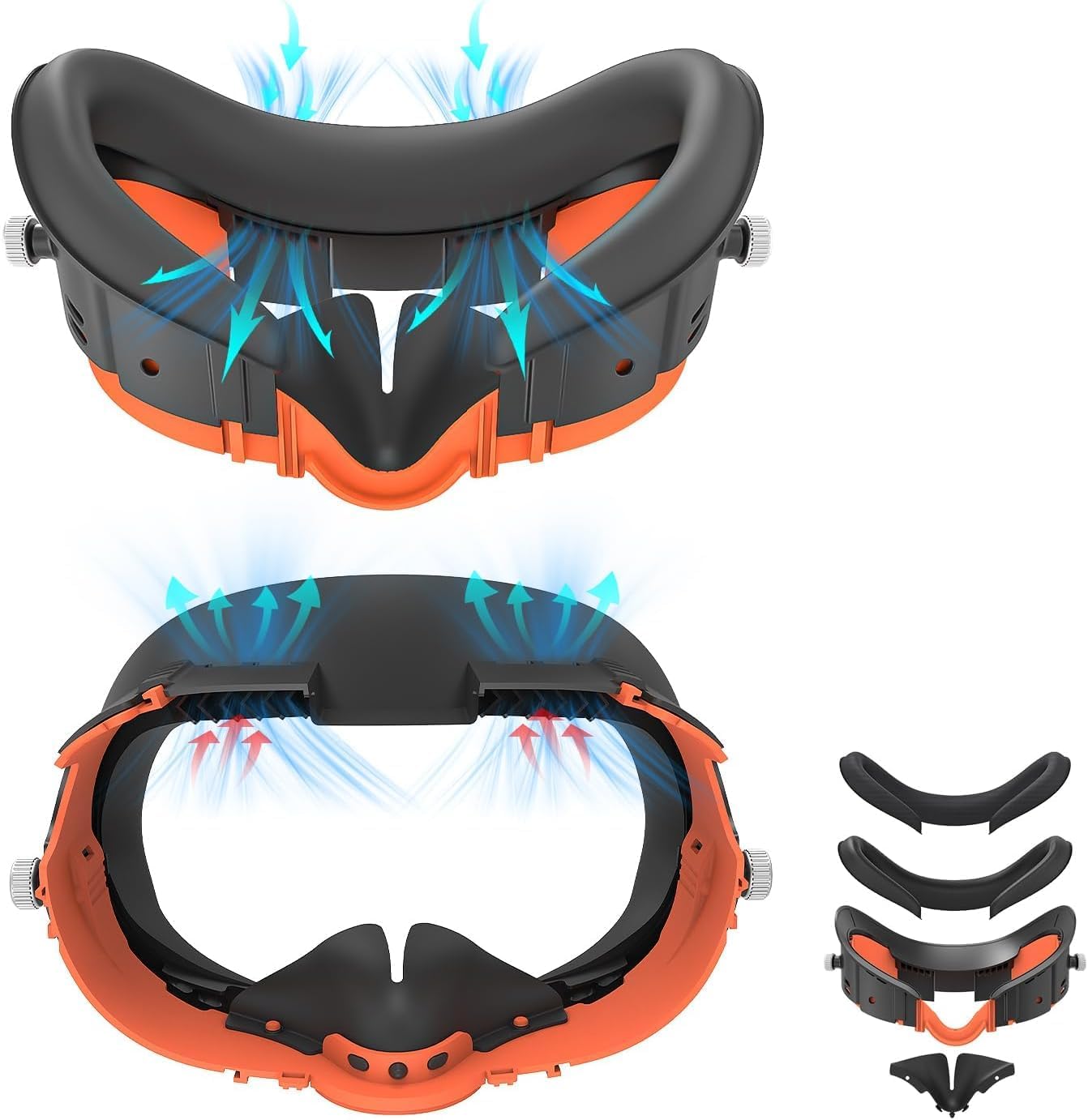 Tyasoleil Cooling Face Cover Pad for Meta Quest 3, Upgraded Sweat-Proof ...