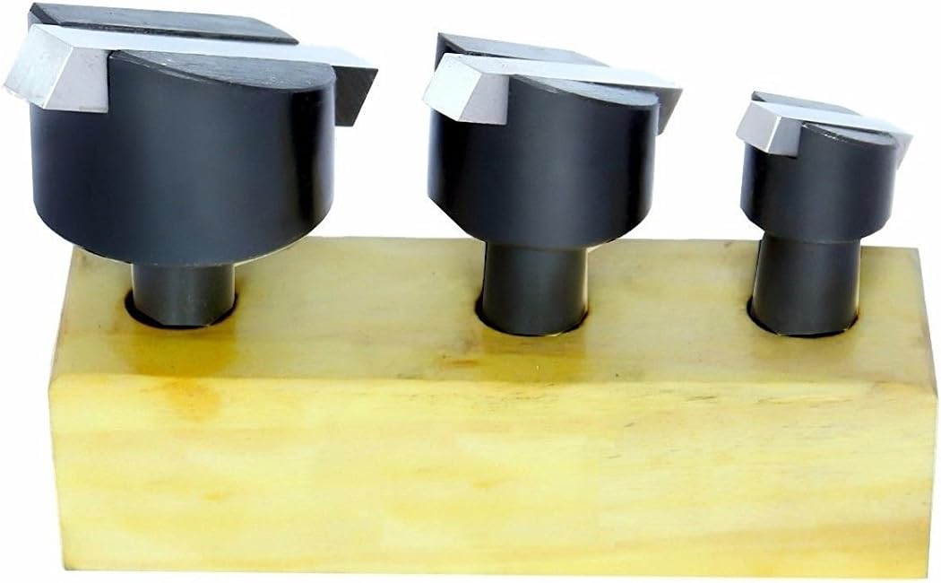 Brand New Set of 3 Pcs Fly Cutters 1/2" SHANK + HSS Tool Bit-Wooden ...