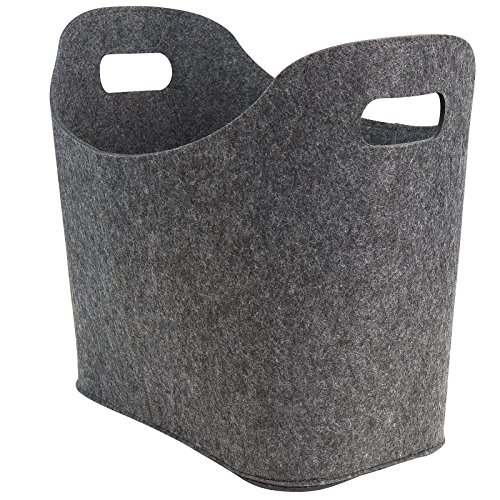 Filztasche Filzkorb Kaminholztasche Kaminholzkorb Korb Filz ...