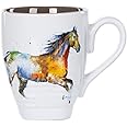 Amazon.com | Dean Crouser Running Horse Watercolor Brown 16 Ounce ...