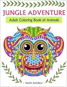 Amazon.com: Jungle Adventure: Adult Coloring Book of Animals ...