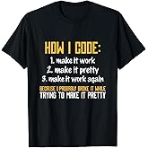 Amazon.com: Programmer Coder - Developer Programming Coding T-Shirt ...