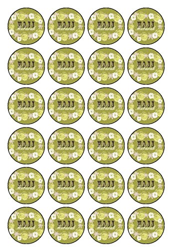30 X Hajj Mubarak 1 5 3 8cm PRE Cut Premium Rice Paper Edible Cake Toppers Buy Online In 30-x-hajj-mubarak-1-5-3-8cm-pre-cut-premium-rice-paper-edible-cake-toppers-buy-online-in
