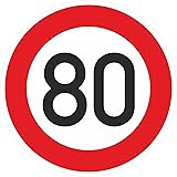 ORIGINAL VERKEHRSSCHILD 80 KM/H Schild DN 60 cm Nr. 274-58 zum ...