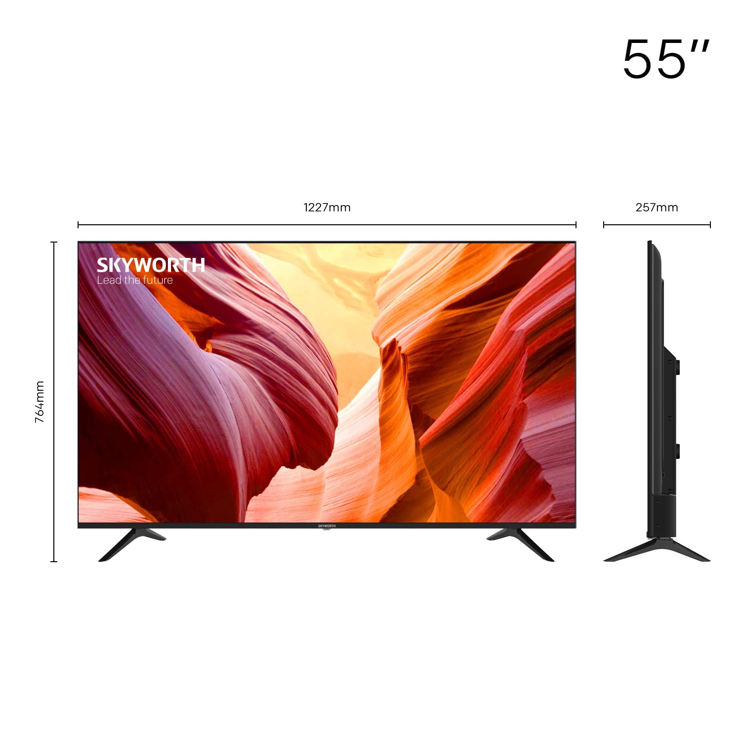 Skyworth 50 Inch 4K Smart TV With Alexa Compatibility, Android11.0 ...