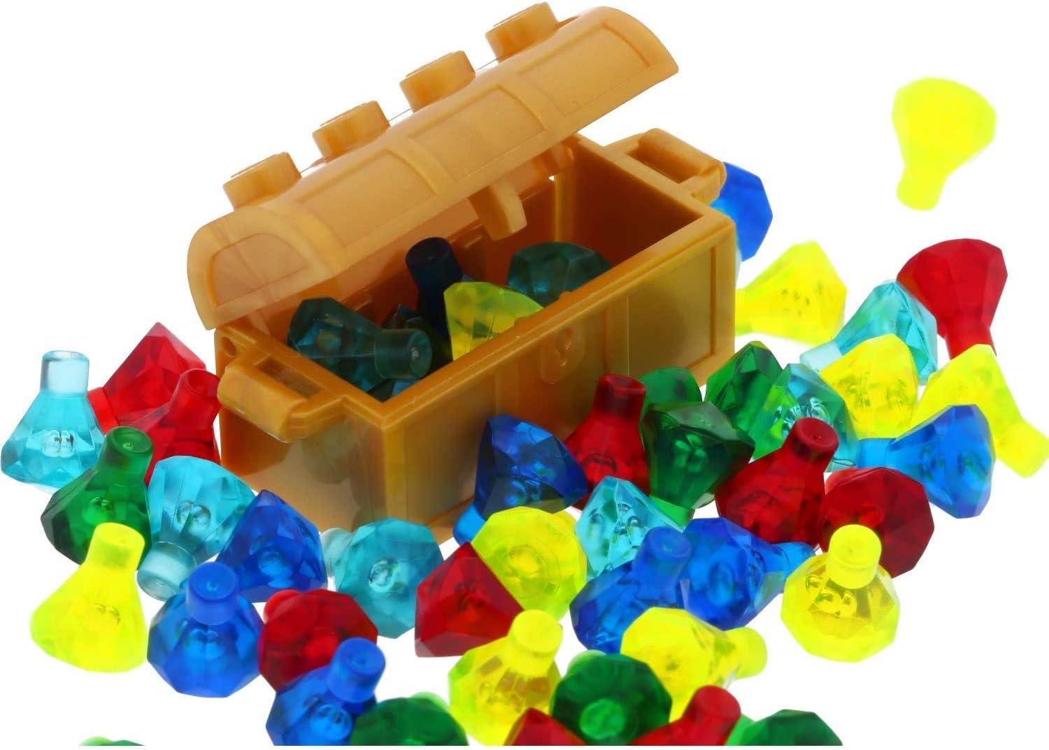 LEGO pirate treasure in gold with 50 diamond crystals: Amazon.co.uk ...