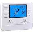 Suuwer 5-1-1 Day Programmable Thermostats for Home 1 Heat/ 1 Cool Conventional Single-Stage ...