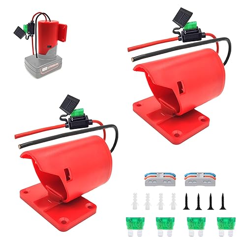 2 Packs Power Wheel Adapter for Milwaukee M12 Battery Adapter 12V Power ...